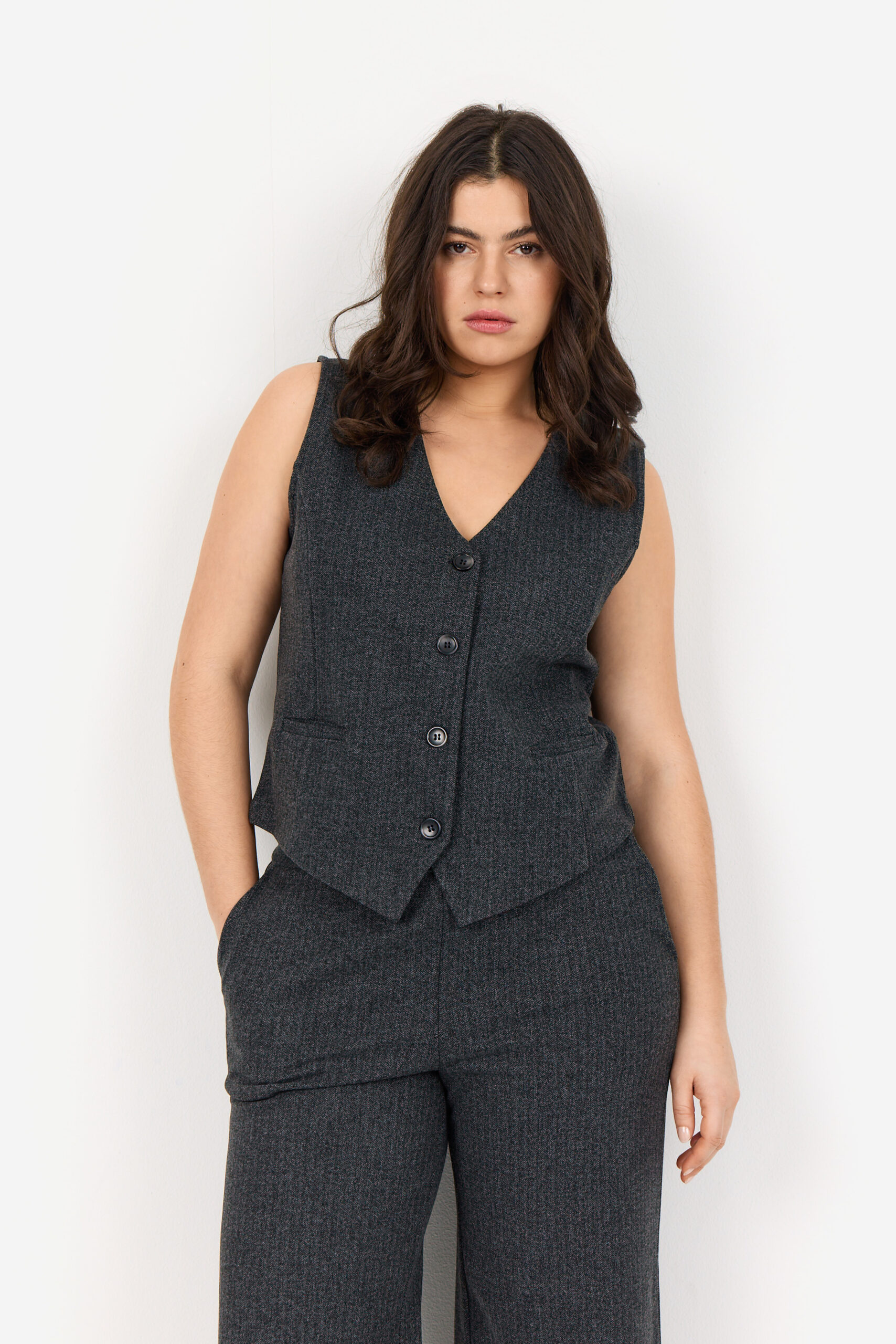 Wasabi, Nodia 1 Vest, Grå, Style W20428-99870 | Anni-Thing
