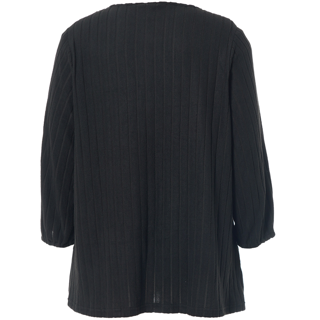 Studio, Ilana Strik Bluse, Sort, Style S256849 | Anni-Thing